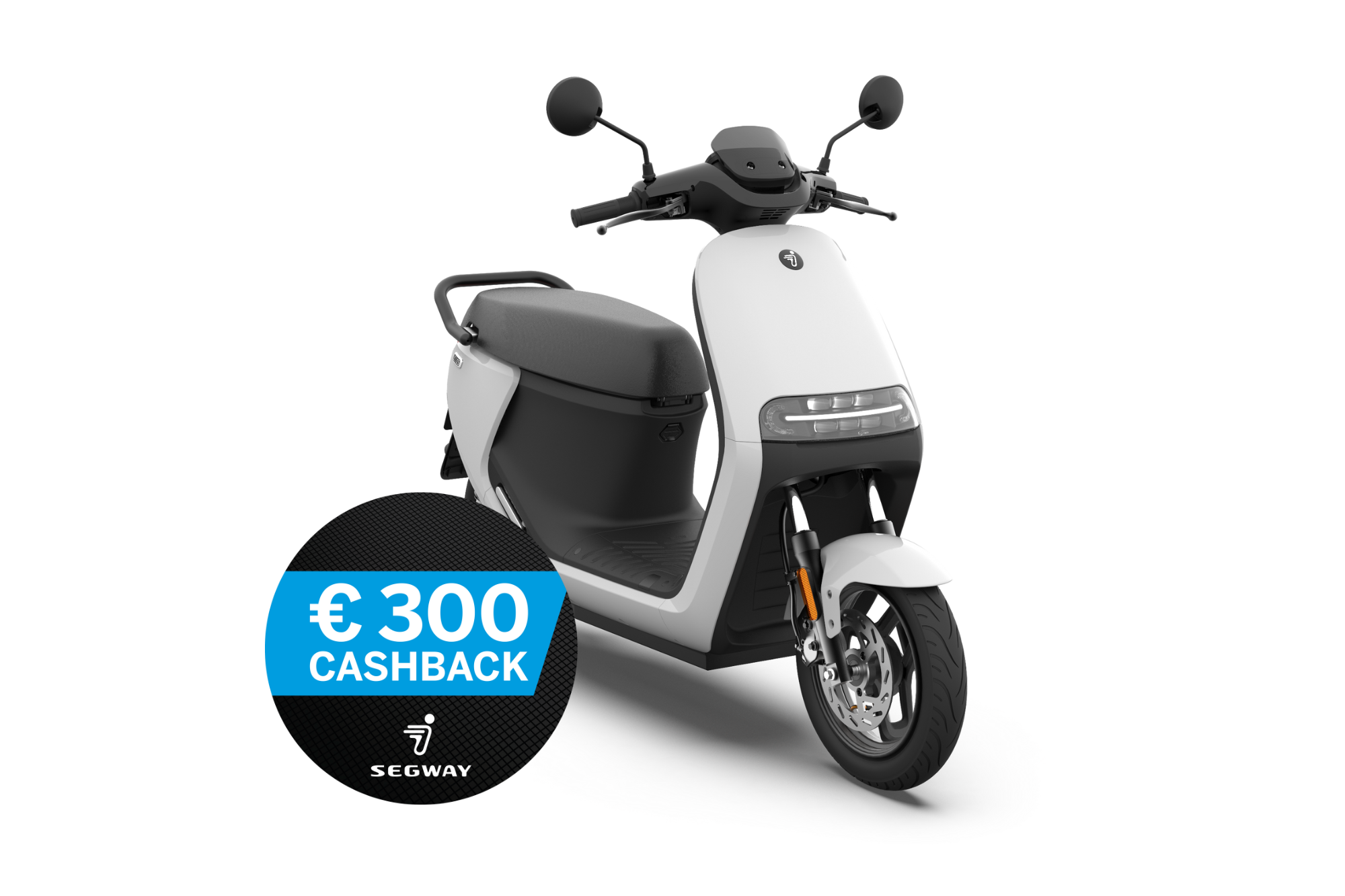 Segway E110S eScooter Arctic White scooter kopen bij Central Scooters